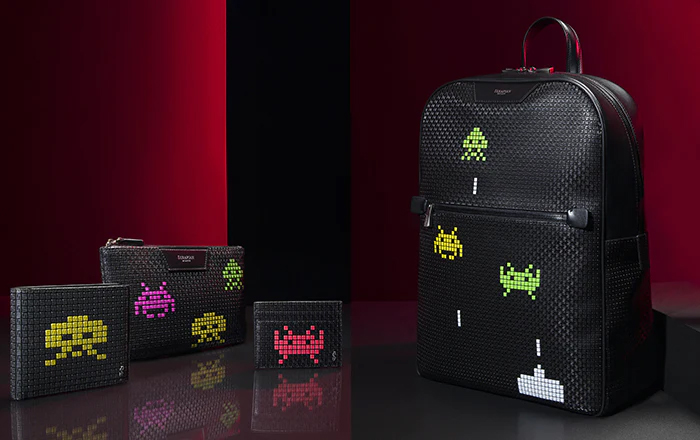 Invader Street Art Meets Luxury Fashion with Serapian x Space Invaders Collection